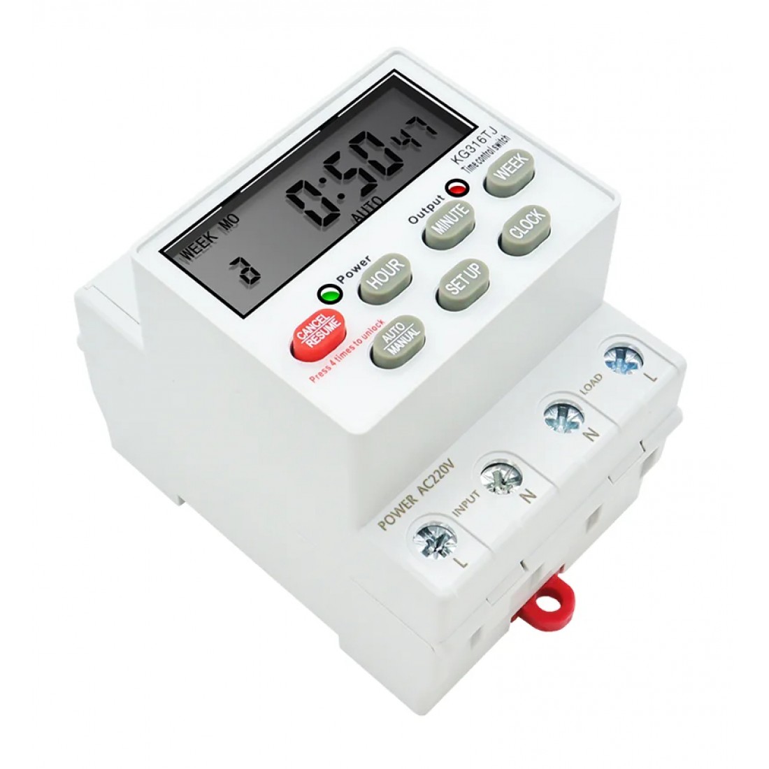 LEYDEN® KG316TJ, 30A, 220/230VAC, 50Hz Digital Timer Switch for Electrical ON Off, 16 On Off ...